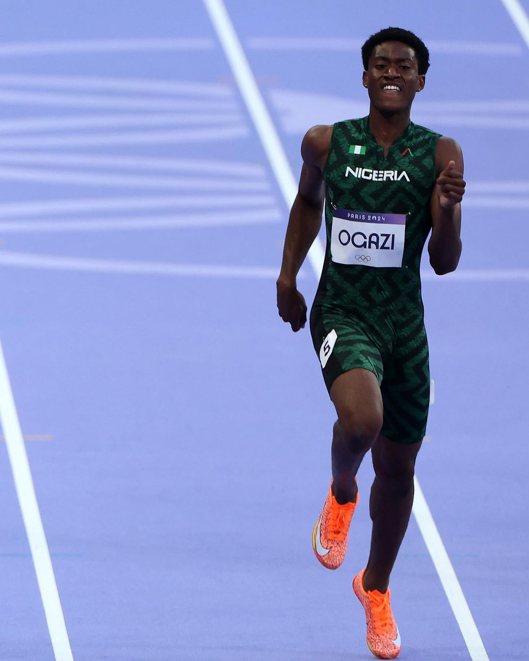 Samuel Ogazi Makes Olympic History as First Nigerian in 36 Years to Reach 400m Final | BellaNaija