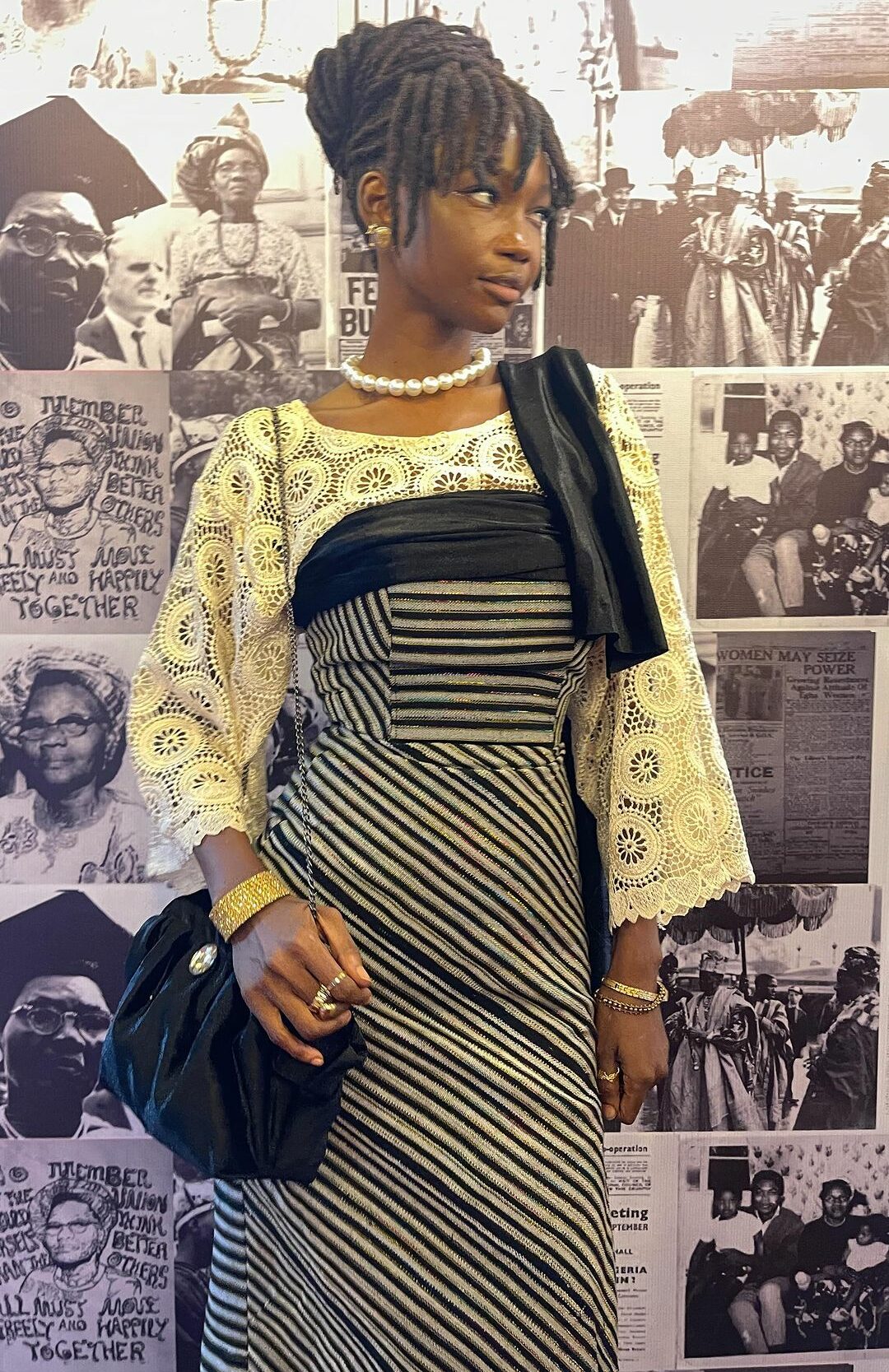 Tejiri Duke Honoured Funmilayo Ransome-Kuti with Bold Fashion Statement at Biopic's Premiere ...