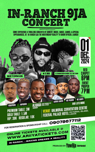 Get Ready! Funnybone, Ali Baba, Kcee, and More to Headline the Launch of IN-RANCH 9JA Reality TV ...