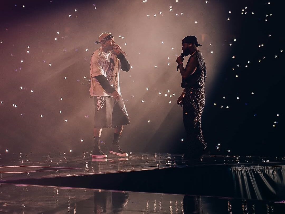 Davido & Lojay Had a Blast at Chris Brown’s Epic South African Concert ...