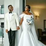 Priscilla Ojo in a Dreamy Gown & Juma Jux in Sharp Tux: Their White Wedding Looks Are Everything ...