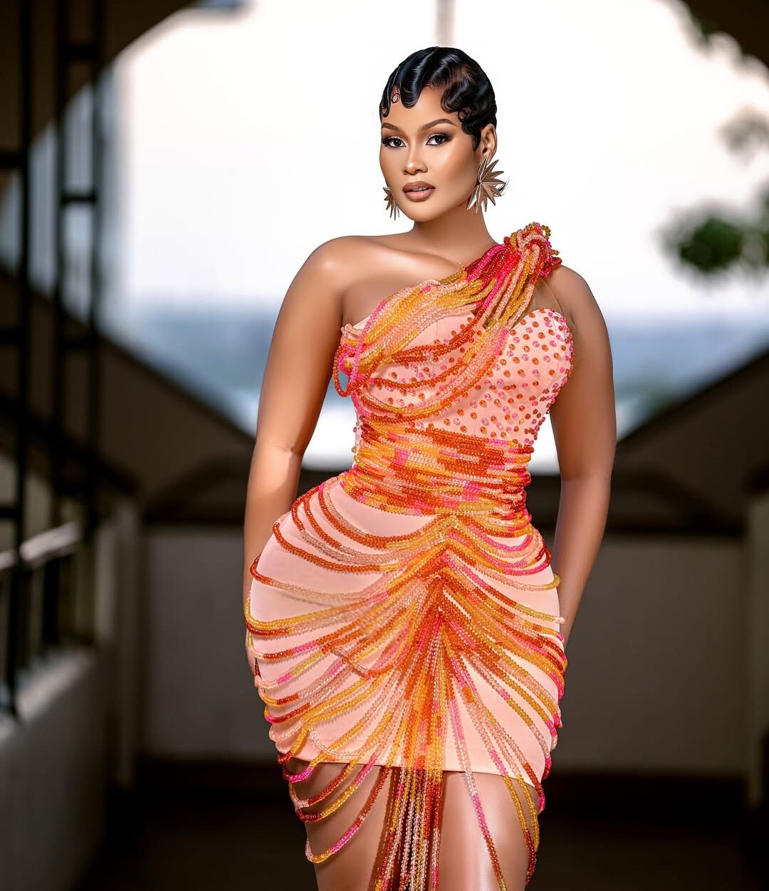 Tanzanian Hamisa Mobetto's Coral Dream Dress Is Everything We Want to ...