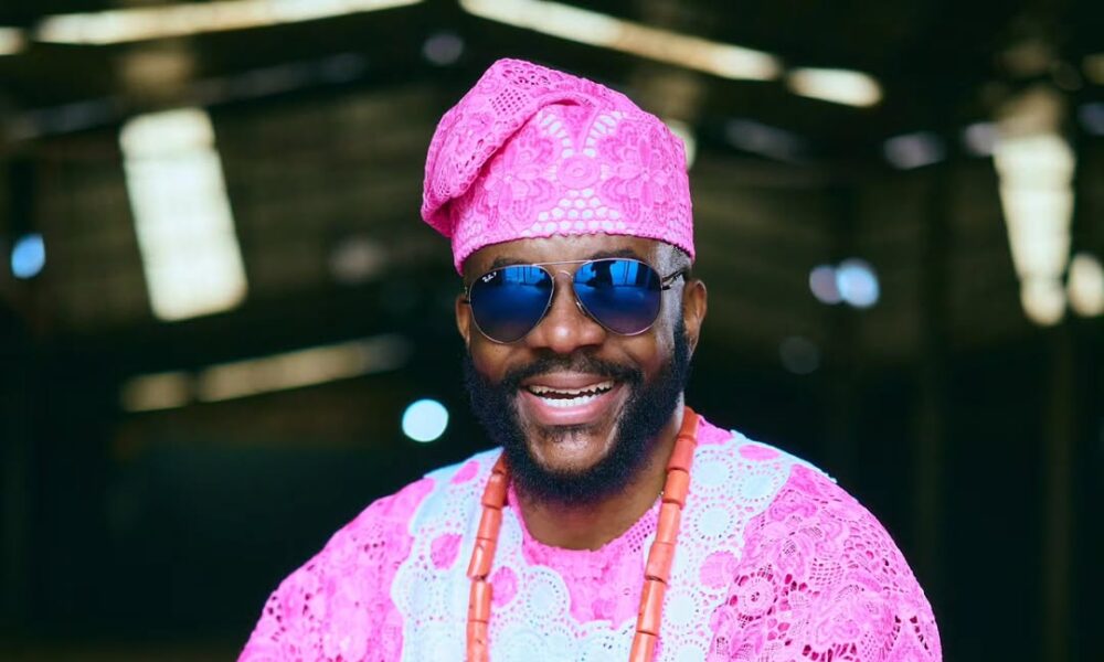 Ebuka Obi-Uchendu Stays Bold in Pink Lace Agbada for His Second ...