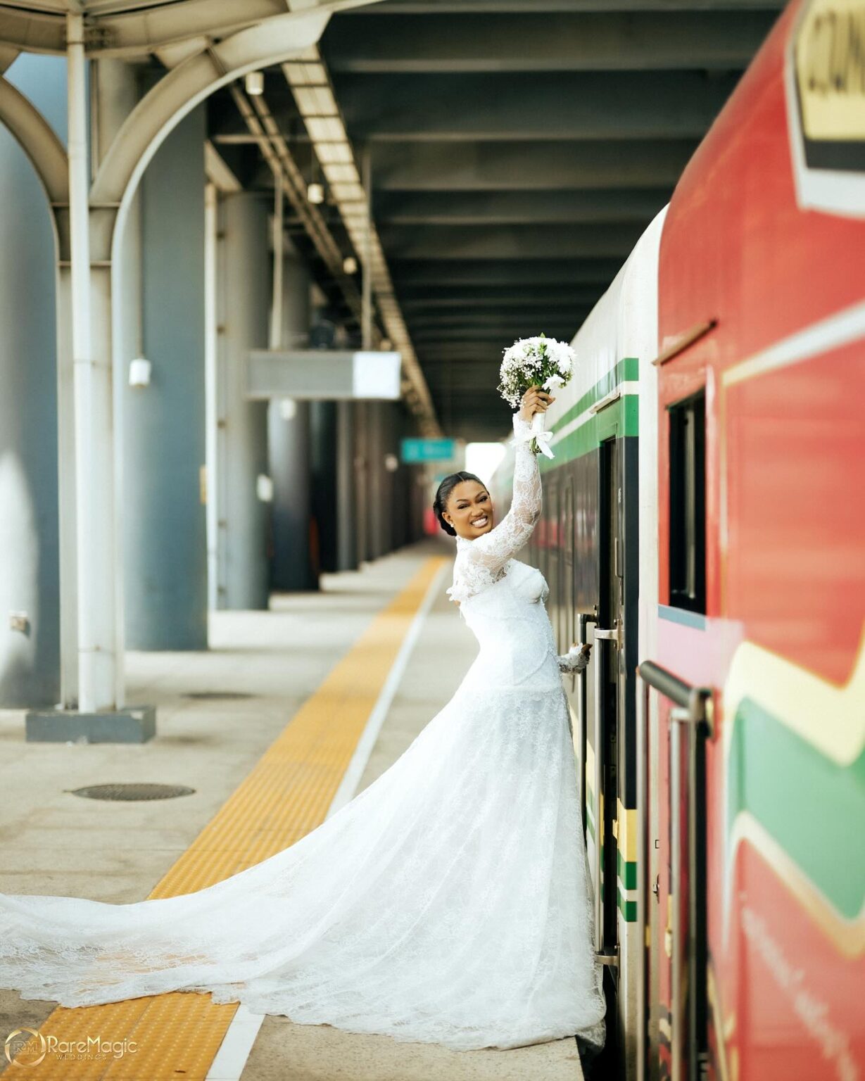 All Aboard for Love! Shawn Faqua & Sharon Ifunanya Said 'I Do' on a ...