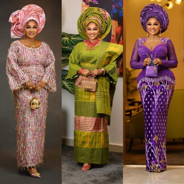 Mercy Aigbe Served Four Gorgeous Looks for Her Mum’s Celebration of ...