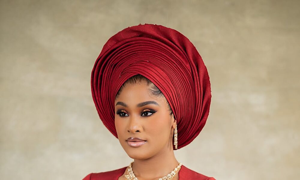 Rich, Radiant & Red! This Yoruba Traditional Bridal Look is Everything ...