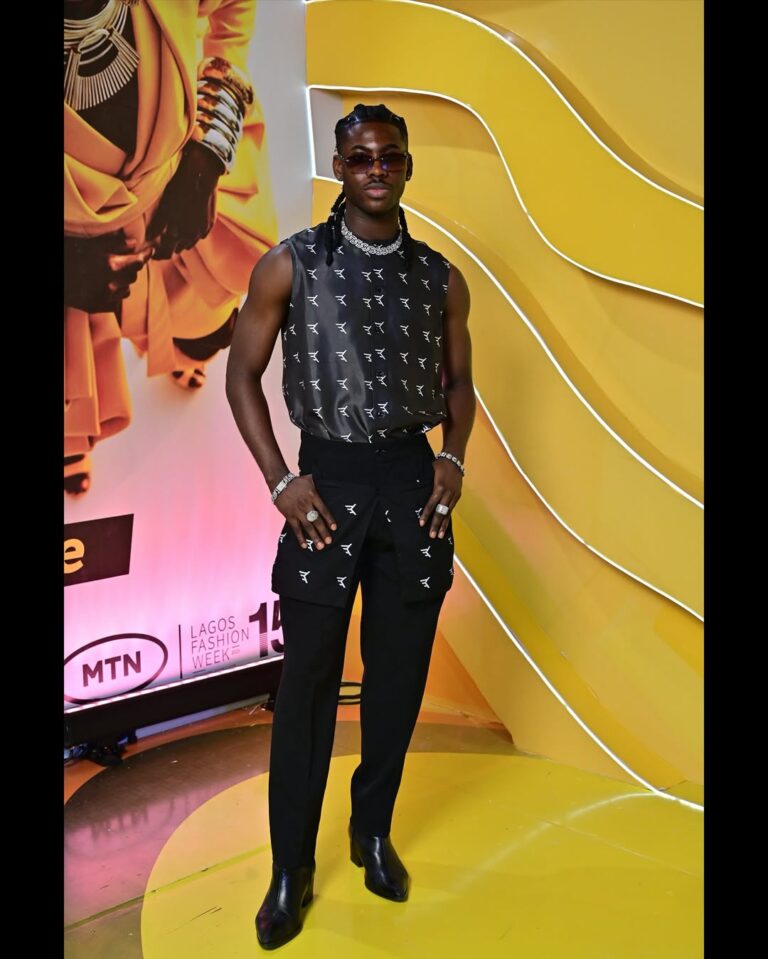 Koyin Was All Style & Confidence in Emmy Kasbit at Lagos Fashion Week ...