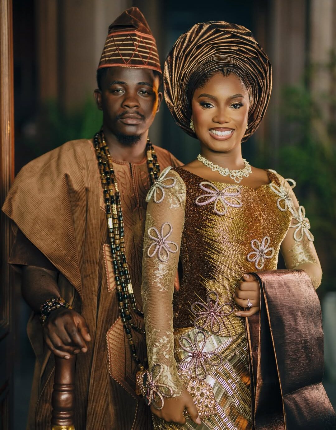 Simi Sanya & Femi Dapson’s Introduction Was Shades of Brown, Gold and ...