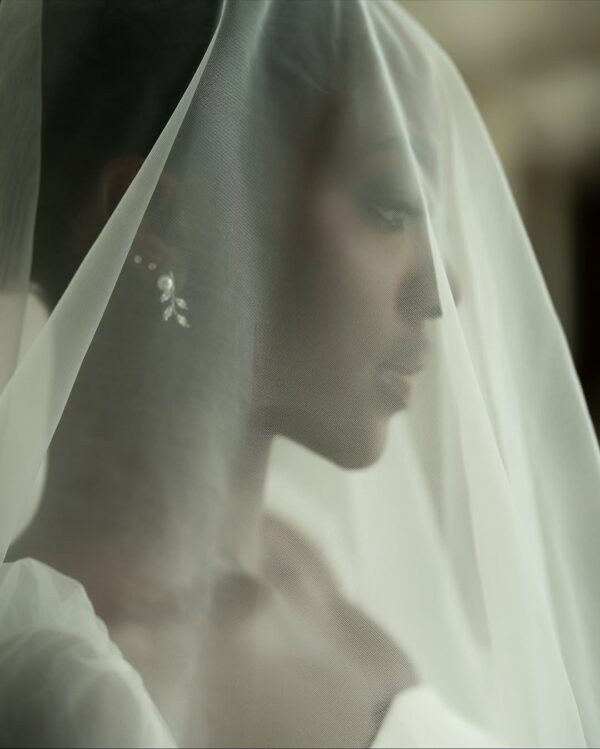 This Ethereal White Wedding Look Is a Stunning Path to Pristine Bridal ...