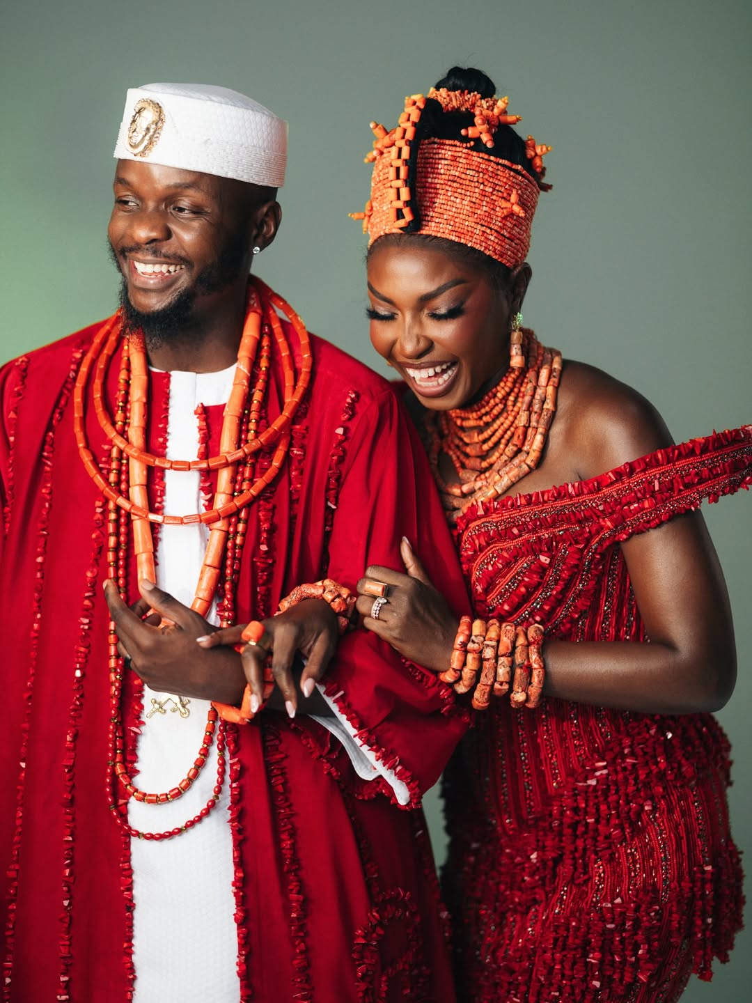 Ifedayo Agoro and Frank Itom’s Edo Wedding Looks Brought Culture ...