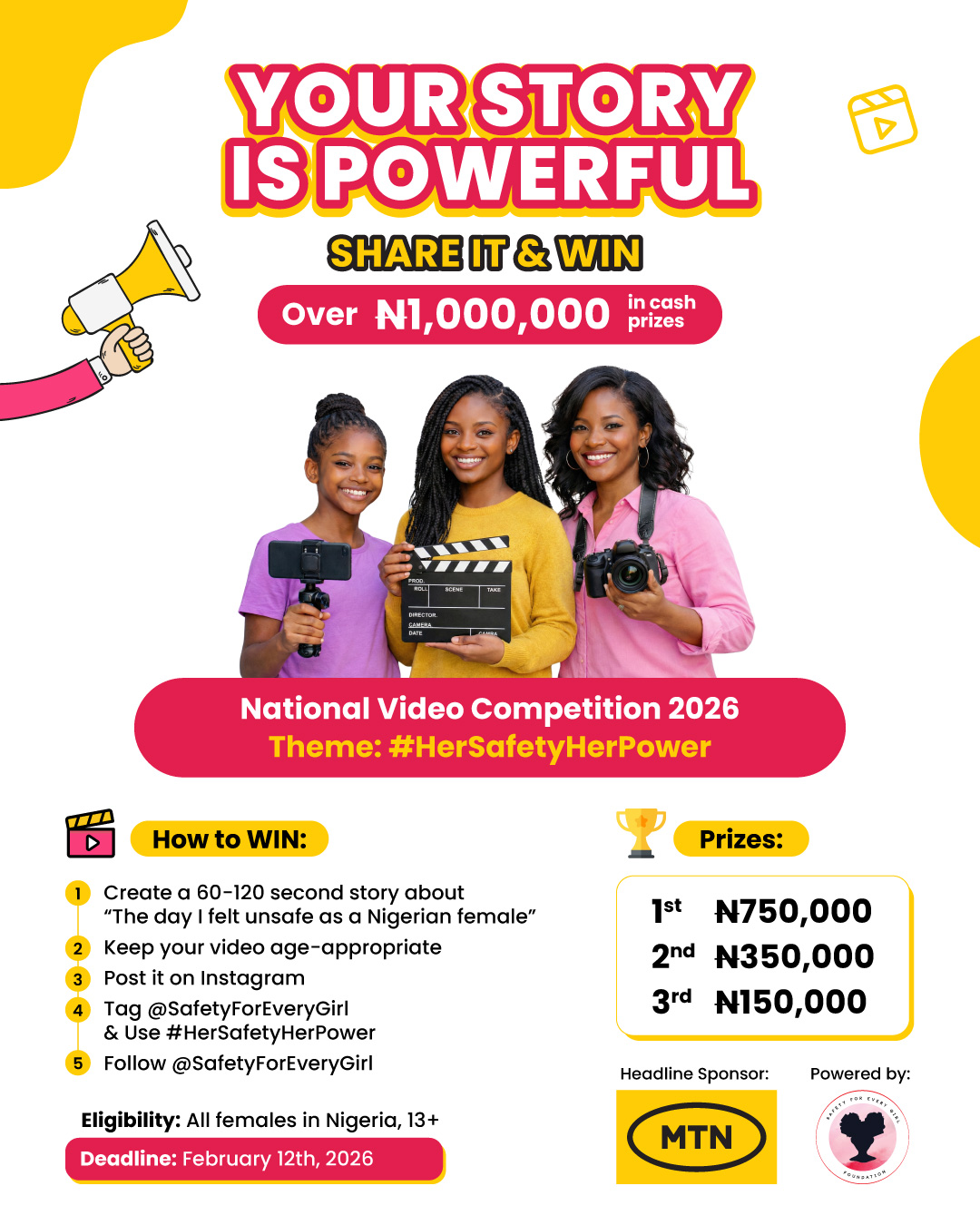 Safety For Every Girl Announces National Video Competition And 2026 ...