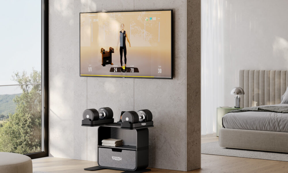 Technogym Connected Dumbbells: 12 Sets of Dumbbells in One Smart ...