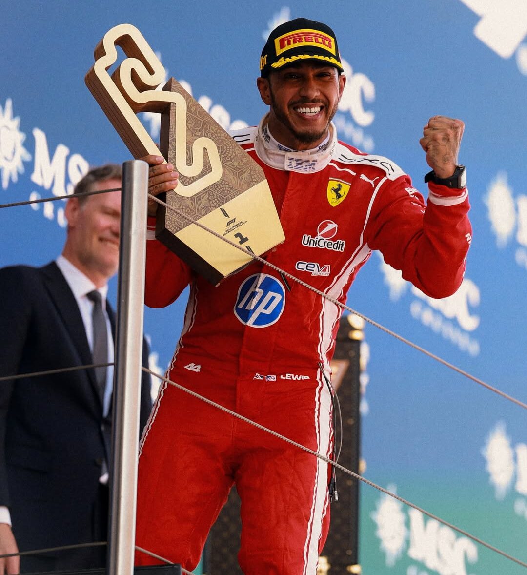 Lewis Hamilton Finally Does It! Ferrari Star Claims First Victory in ...